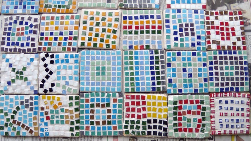 Mosaic coasters | Jennie Grover